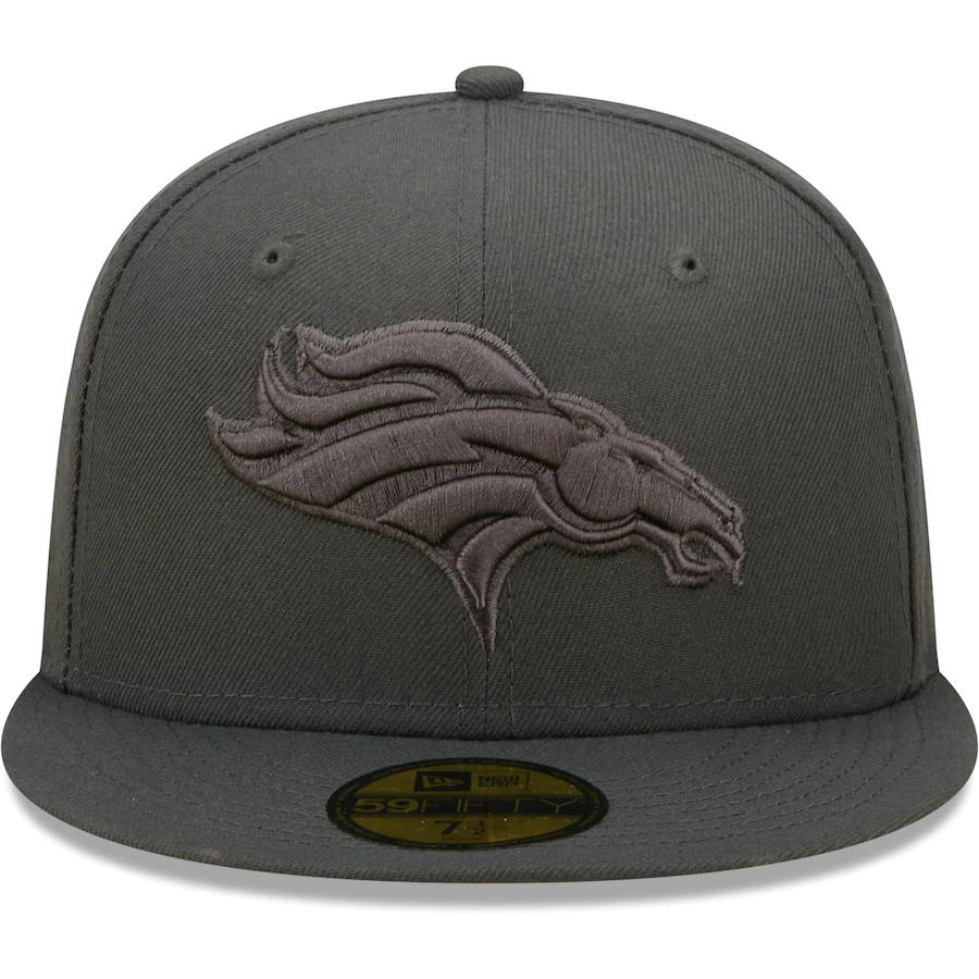 New Era Denver Broncos Graphite Color Pack 59FIFTY Fitted Hat