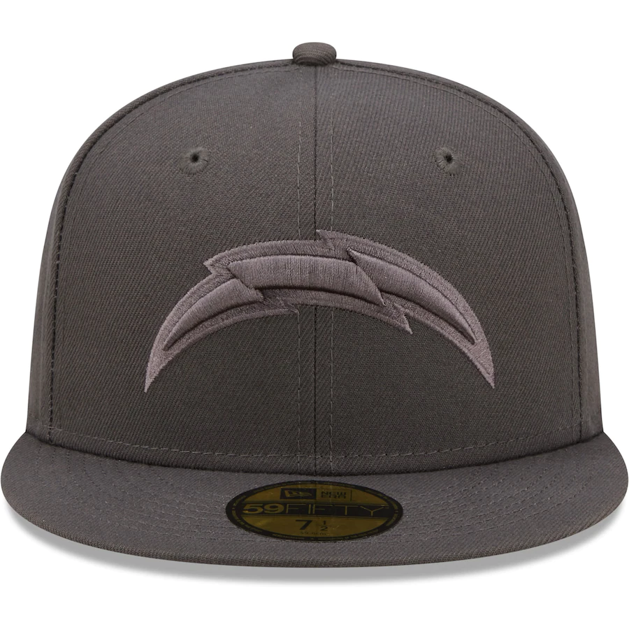 New Era Los Angeles Chargers Graphite Color Pack 59FIFTY Fitted Hat