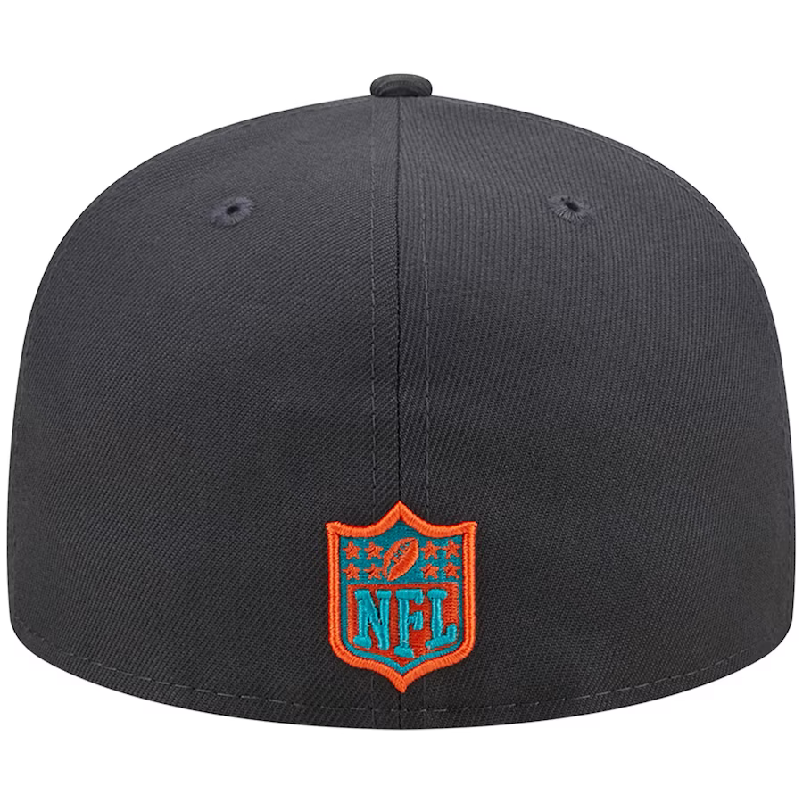 New Era Miami Dolphins Graphite Color Dim 59FIFTY Fitted Hat