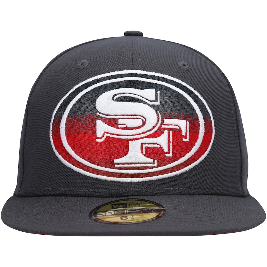 New Era San Francisco 49ers Graphite Color Dim 59FIFTY Fitted Hat