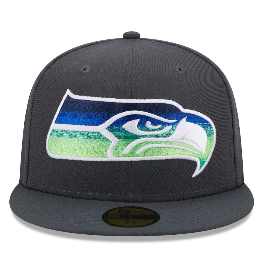 New Era Seattle Seahawks Graphite Color Dim 59FIFTY Fitted Hat
