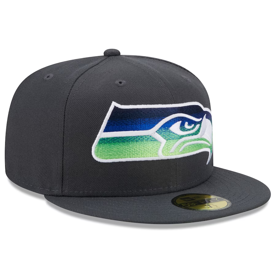 New Era Seattle Seahawks Graphite Color Dim 59FIFTY Fitted Hat