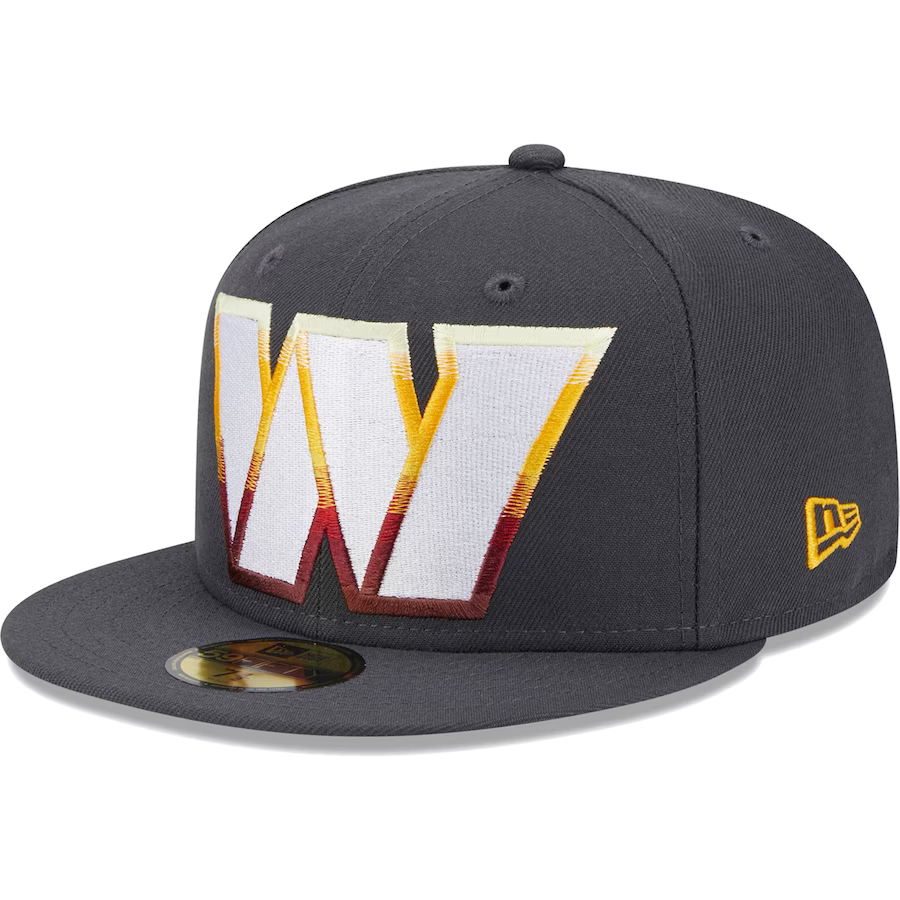 New Era Washington Commanders Graphite Color Dim 59FIFTY Fitted Hat