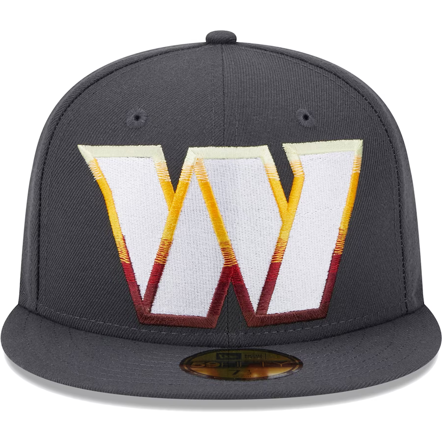 New Era Washington Commanders Graphite Color Dim 59FIFTY Fitted Hat