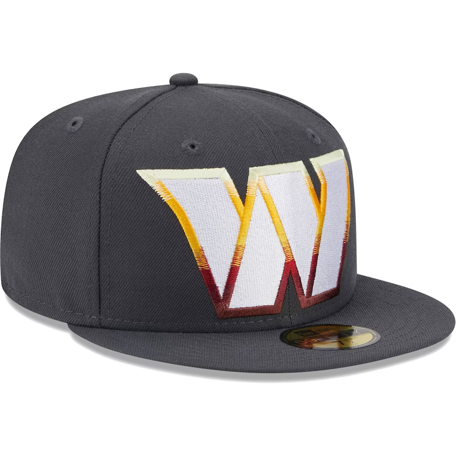 New Era Washington Commanders Graphite Color Dim 59FIFTY Fitted Hat