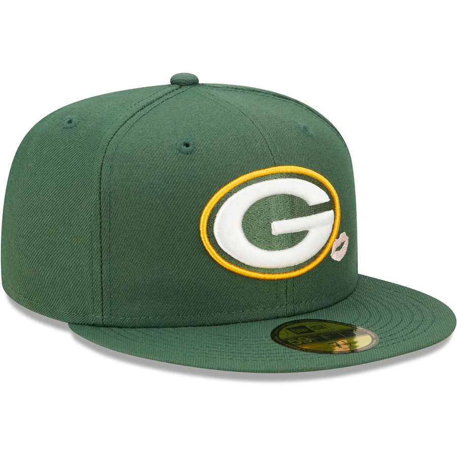 New Era Green Bay Packers Lips 59FIFTY Fitted Hat