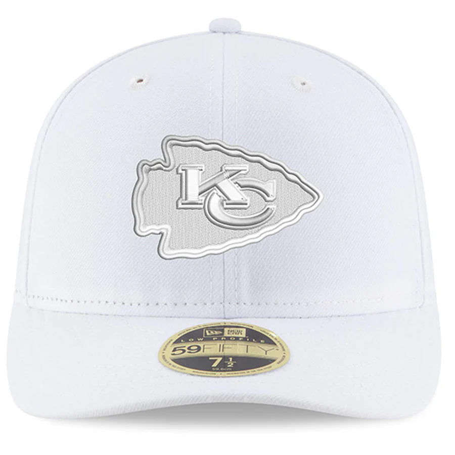 New Era Kansas City Chiefs White on White Low Profile 59FIFTY Fitted H