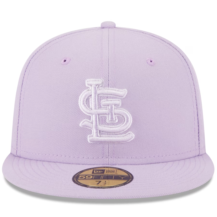 New Era St. Louis Cardinals Lavender 59FIFTY Fitted Hat