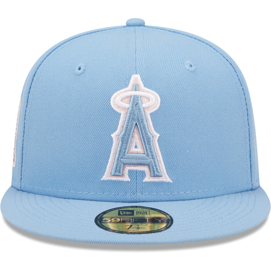 New Era Los Angeles Angels Light Blue 50th Anniversary 59FIFTY Fitted Hat