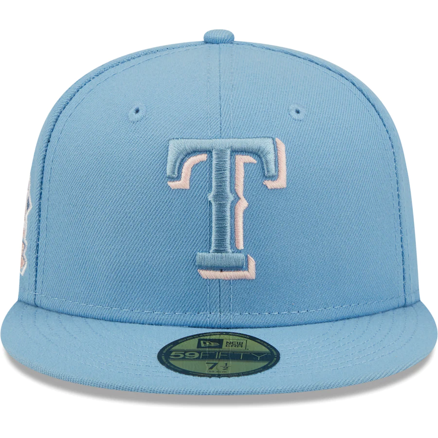 New Era Texas Rangers Light Blue Globe Life Park 59FIFTY Fitted Hat