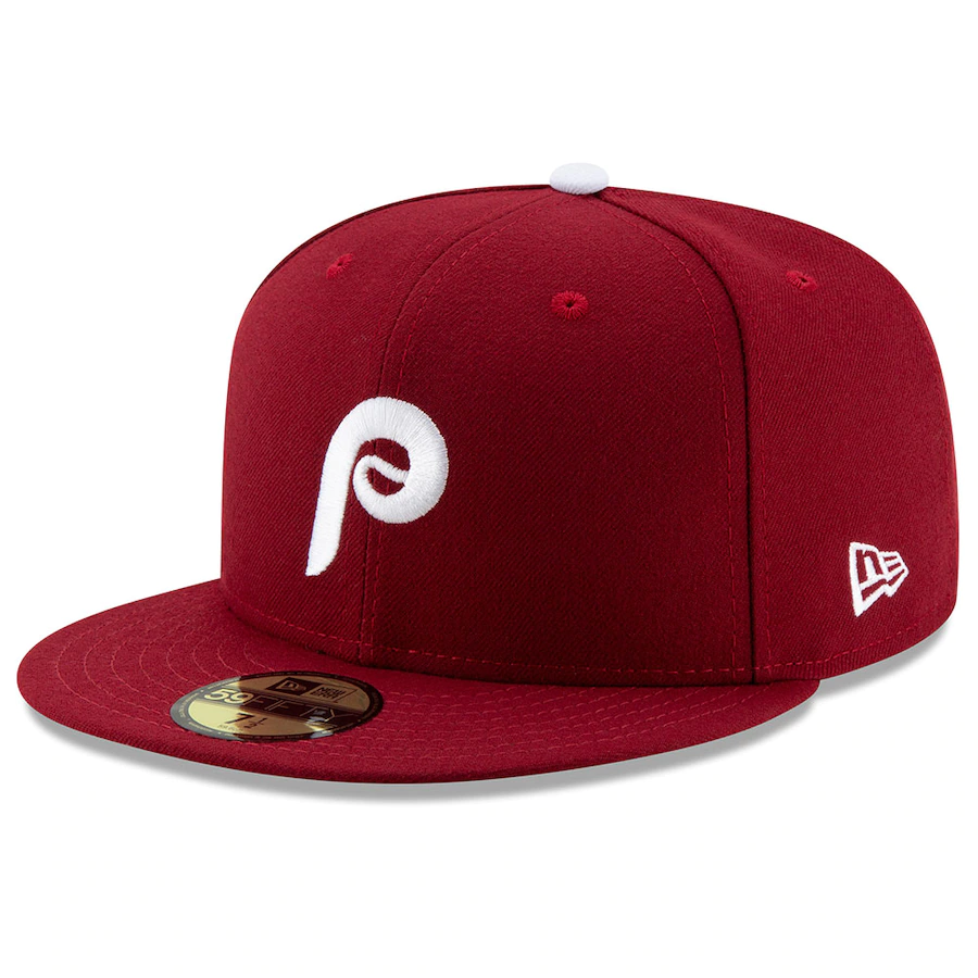 New Era Philadelphia Phillies Burgundy 2022 World Series 59FIFTY Fitte