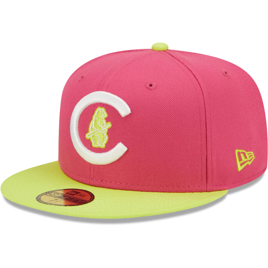 New Era Chicago Cubs Pink 1908 World Series Champions Beetroot Cyber ...