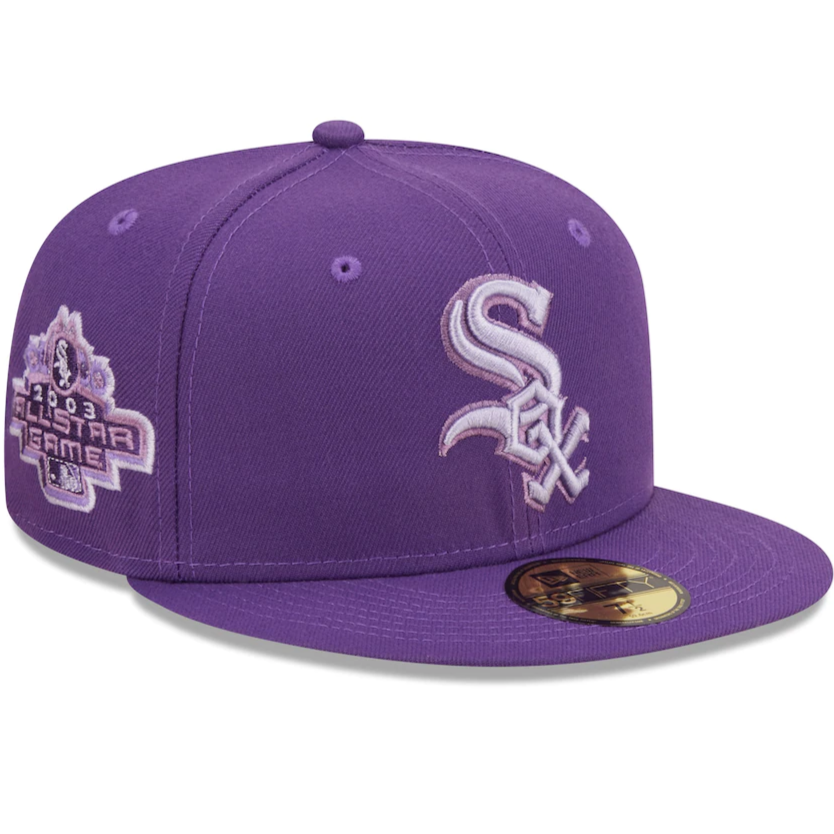 New Era Chicago White Sox Purple Lavender Undervisor 59FIFTY Fitted Ha