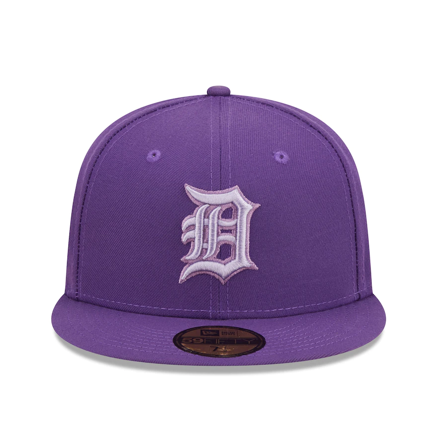 New Era Detroit Tigers Purple Lavender Undervisor 59FIFTY Fitted Hat