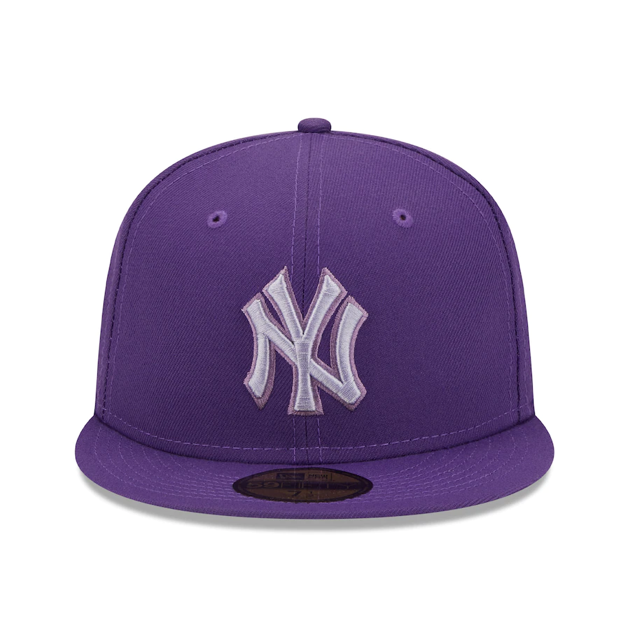 New Era New York Yankees Purple Lavender Undervisor 59FIFTY Fitted Hat