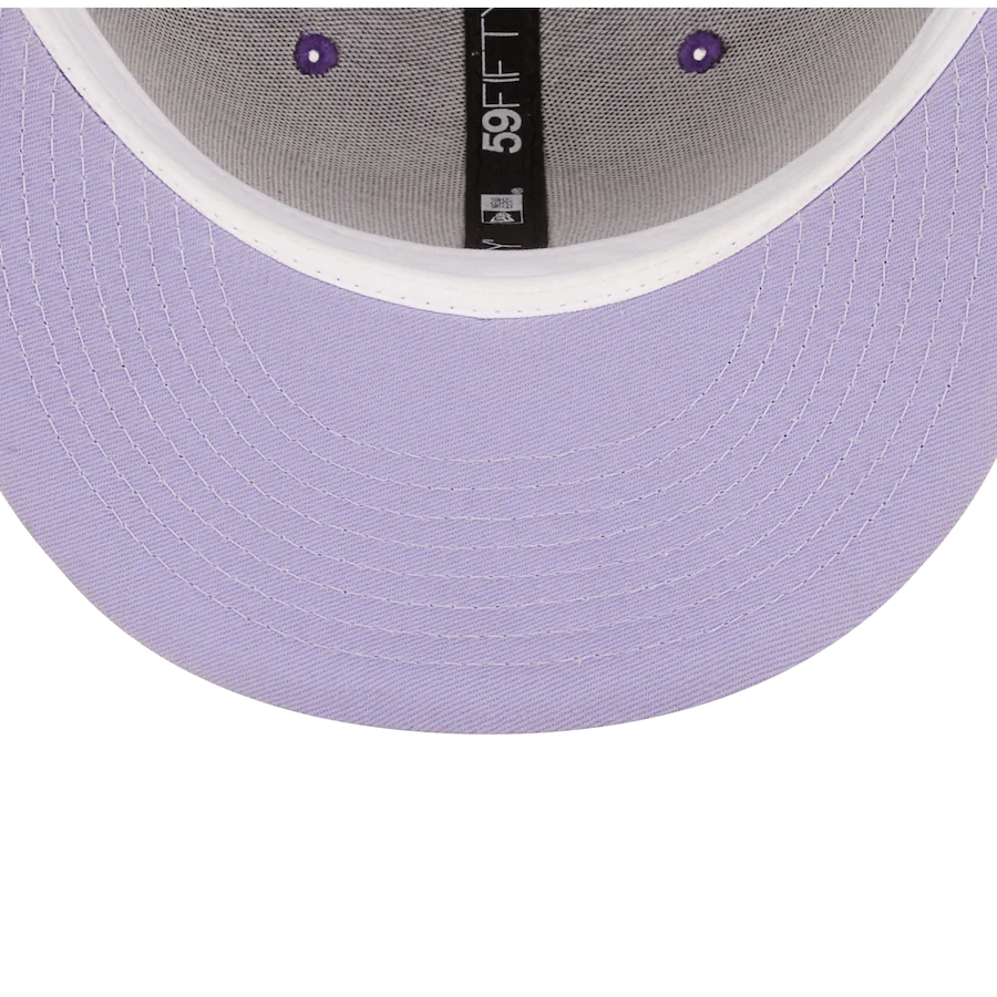 New Era Philadelphia Phillies Purple Lavender Undervisor 59FIFTY Fitted Hat