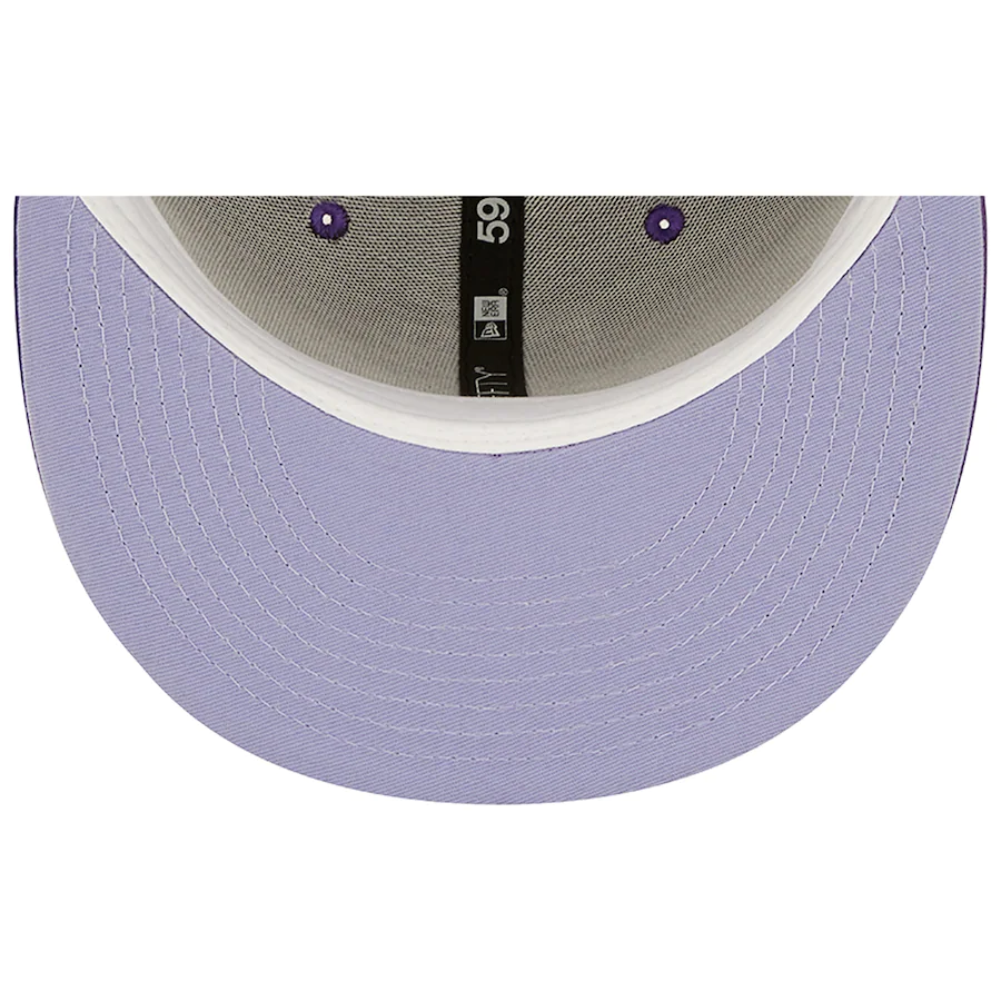 New Era Texas Rangers Purple Lavender Undervisor 59FIFTY Fitted Hat