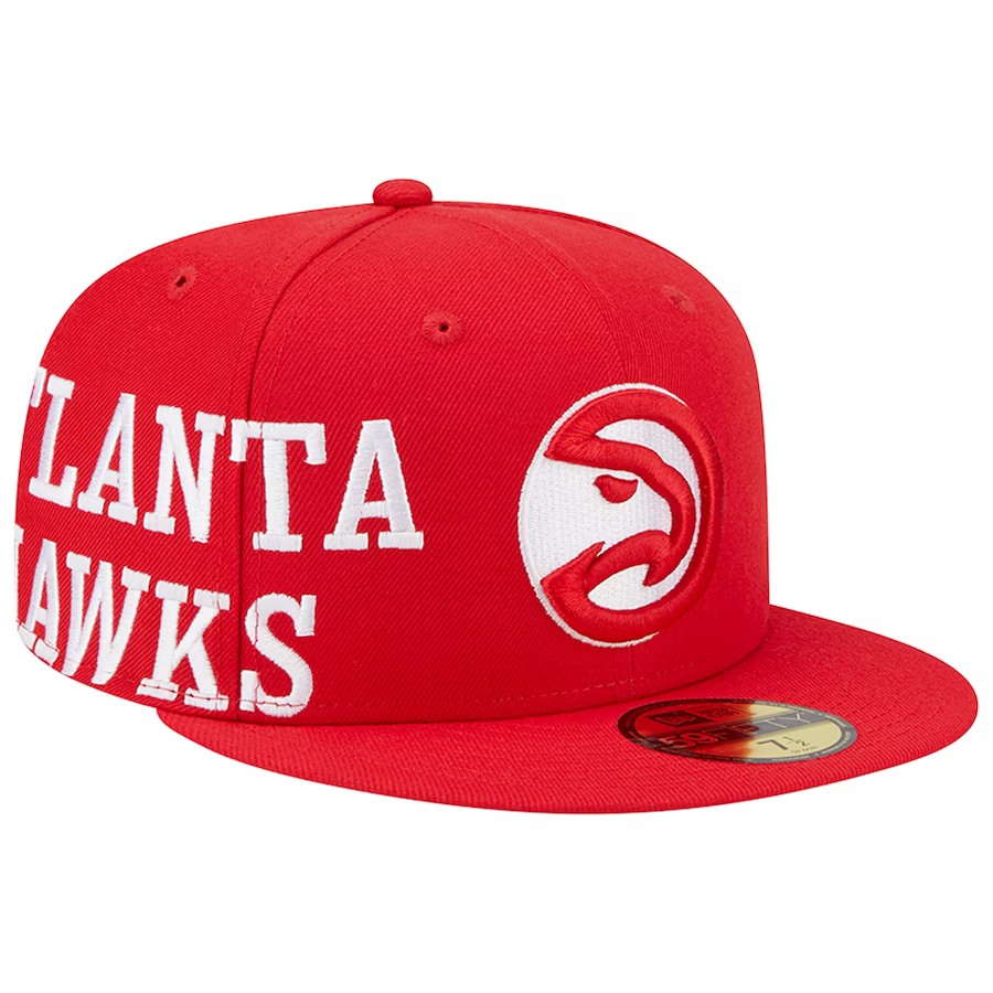 New Era Atlanta Hawks Side Arch Jumbo 59FIFTY Fitted Hat
