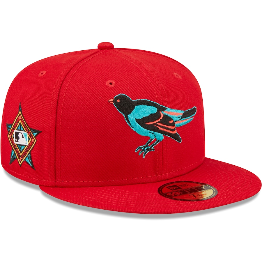 New Era Baltimore Orioles 1993 All-Star Game Scarlet/Teal Undervisor ...