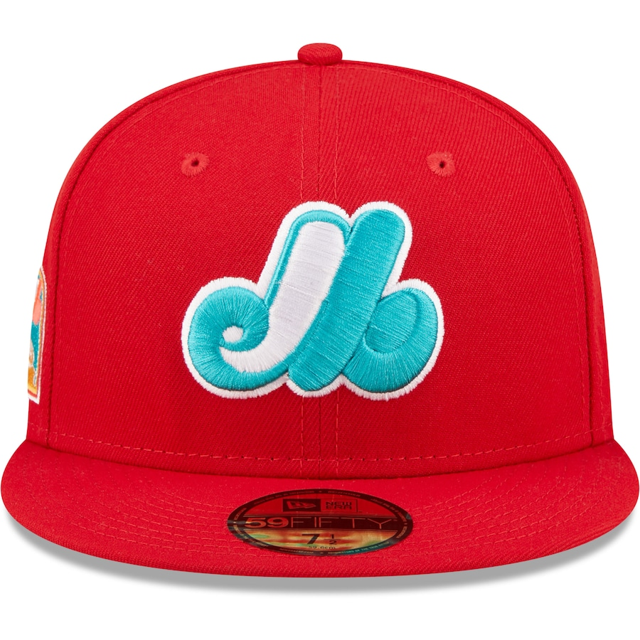 New Era Montreal Expos Olympic Stadium Stade Olympique Scarlet/Teal ...