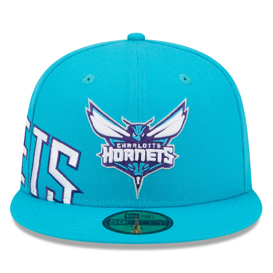 New Era Charlotte Hornets Side Arch Jumbo 59FIFTY Fitted Hat