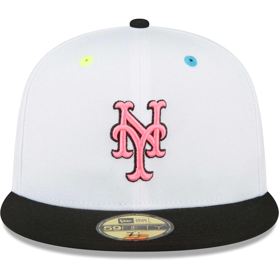 New Era New York Mets White Neon Eye 59FIFTY Fitted Hat
