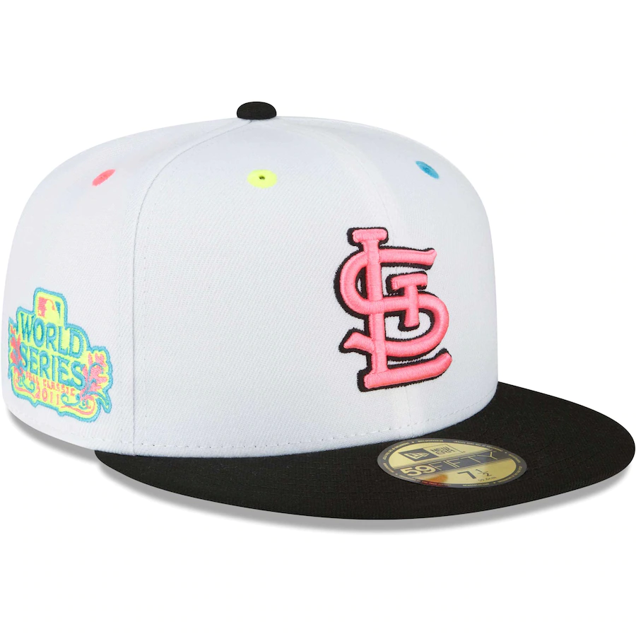 New Era St. Louis Cardinals White Neon Eye 59FIFTY Fitted Hat