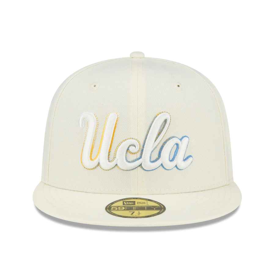 New Era UCLA Bruins Cream Chrome Color Dim 2022 59FIFTY Fitted Hat