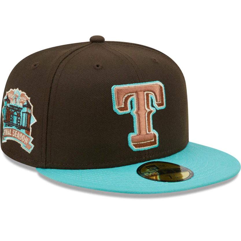 New Era Texas Rangers Walnut Mint 2022 59FIFTY Fitted Hat