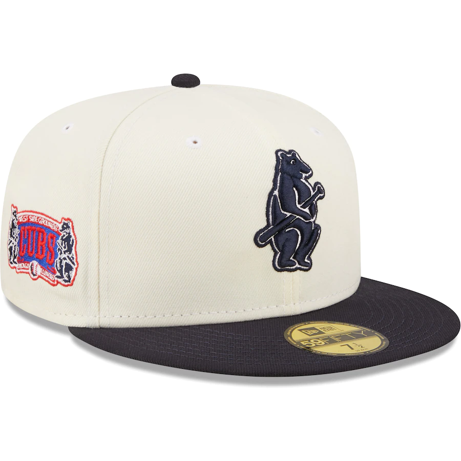 New Era Chicago Cubs White/Navy Cooperstown Collection West Side Groun