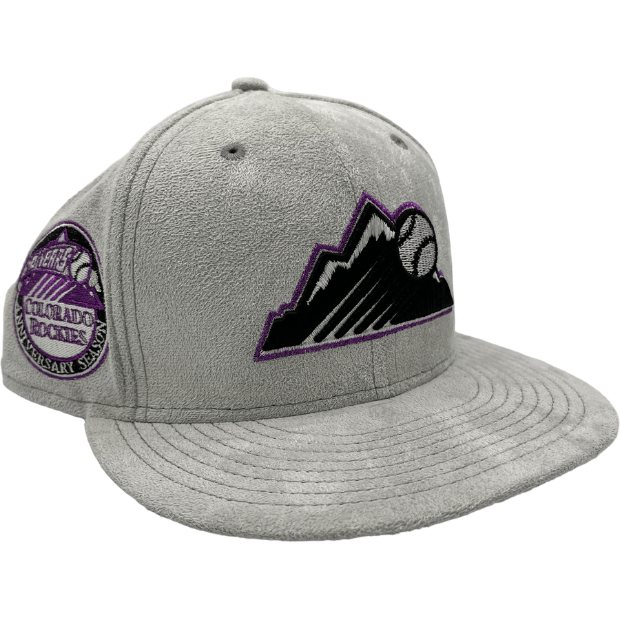 New Era x Pro Image Sports Colorado Rockies Gray Metallic Suede 59FIFT