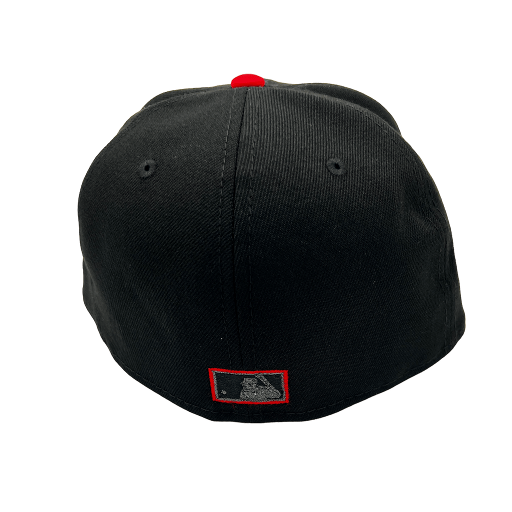 New Era Los Angeles Angels Black Metallic Side Patch 59FIFTY Fitted Hat