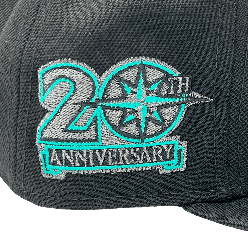 New Era Seattle Mariners Black Metallic Side Patch 59FIFTY Fitted Hat