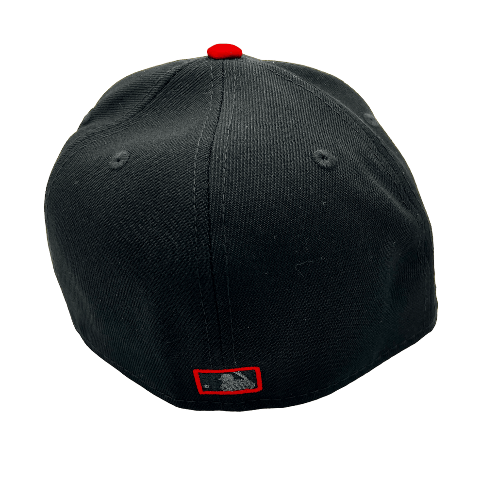 New Era Texas Rangers Black Metallic Side Patch 59FIFTY Fitted Hat