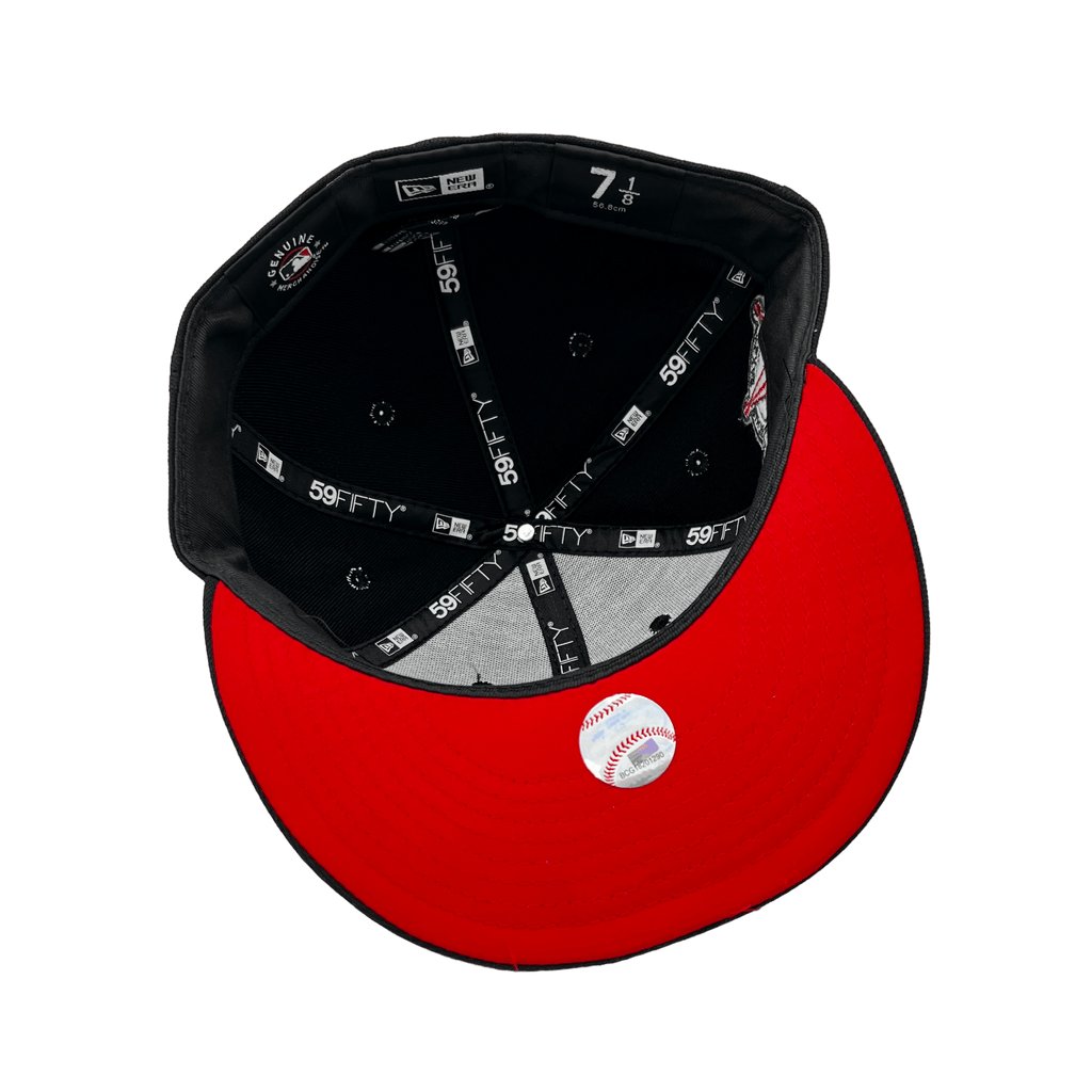 New Era Texas Rangers Black Metallic Side Patch 59FIFTY Fitted Hat