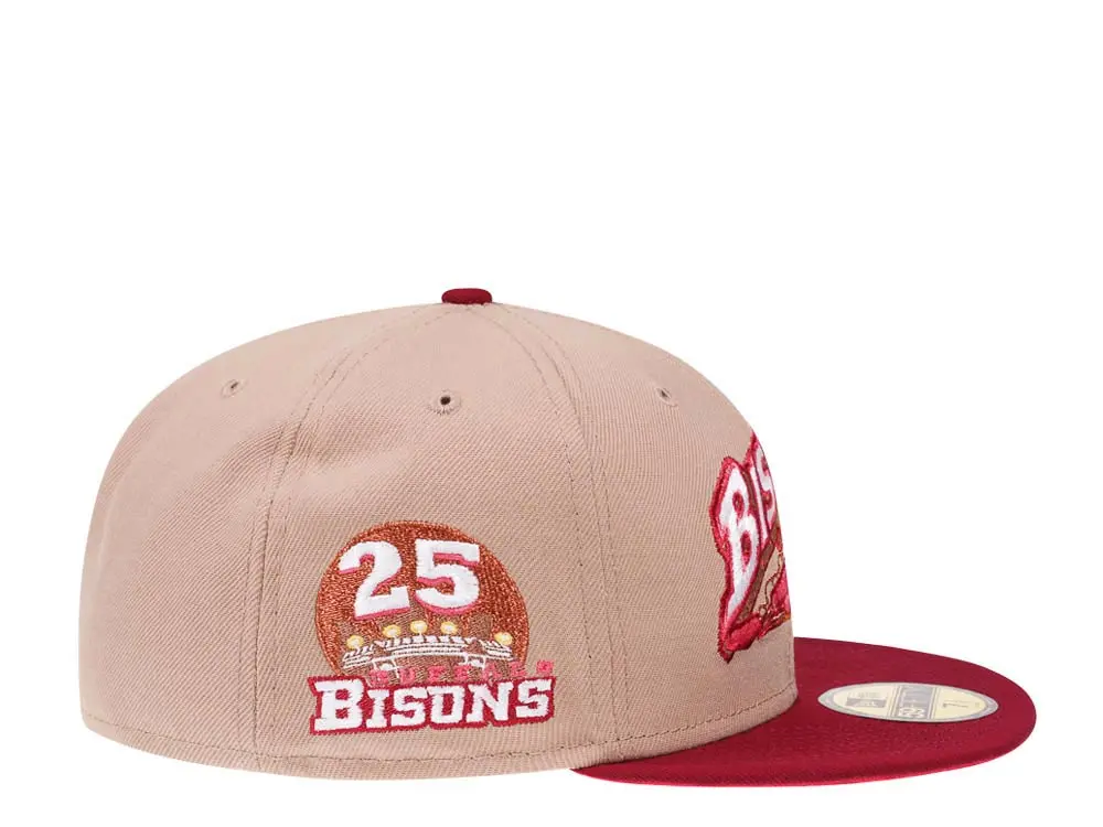 New Era Buffalo Bisons 25th Anniversary Wild Strawberry 59FIFTY Fitted