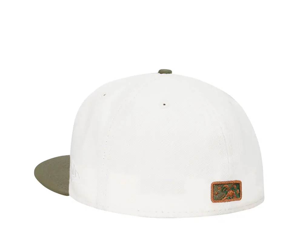 New Era Mississippi Braves Cream Olive 59FIFTY Fitted Hat