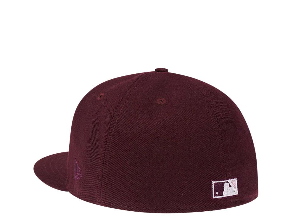 New Era New York Yankees Maroon Subway Series Pink UV 59FIFTY Fitted C