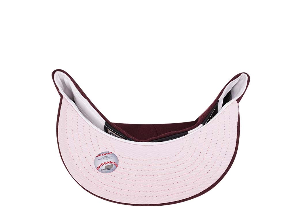 New Era New York Yankees Maroon Subway Series Pink UV 59FIFTY Fitted C