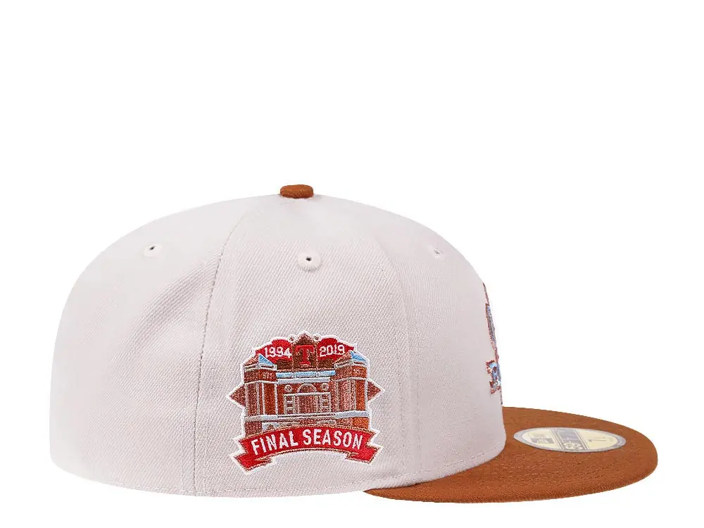 New Era Texas Rangers Final Season 2019 Stone Copper 59FIFTY Fitted Ha