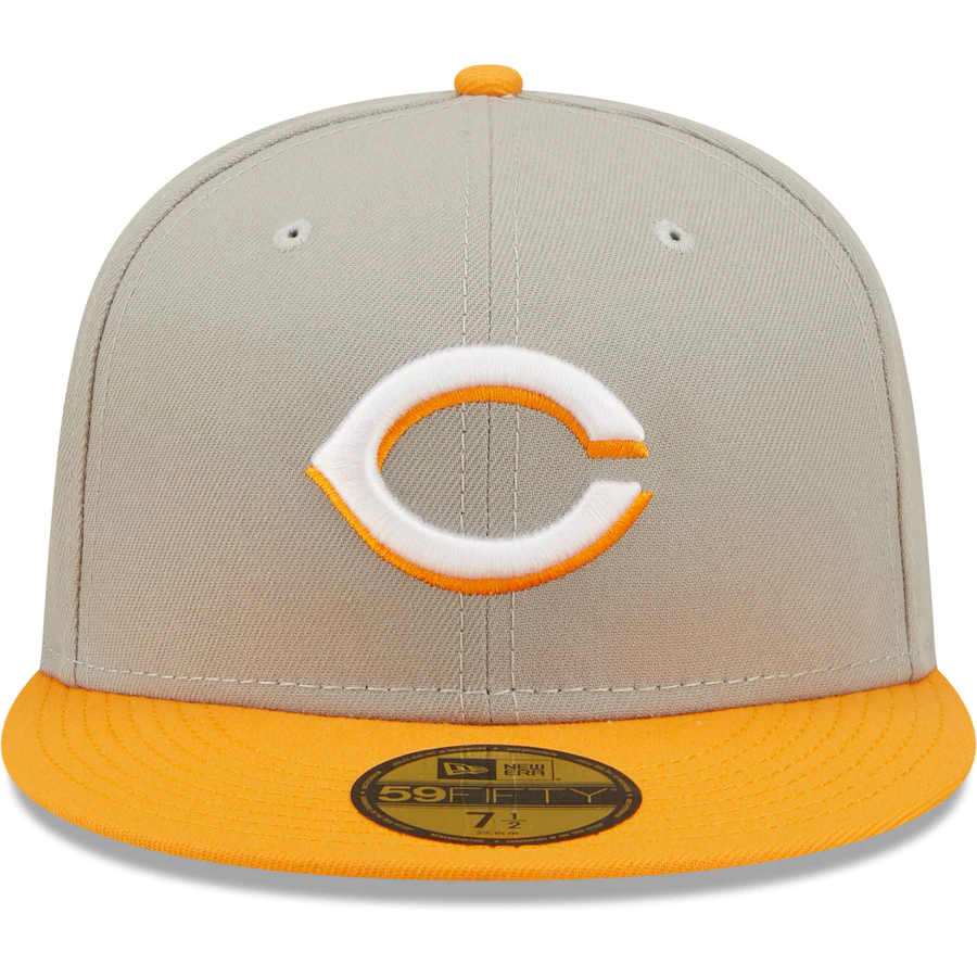 New Era Cincinnati Reds Gray/Orange 1990 World Series Cooperstown ...