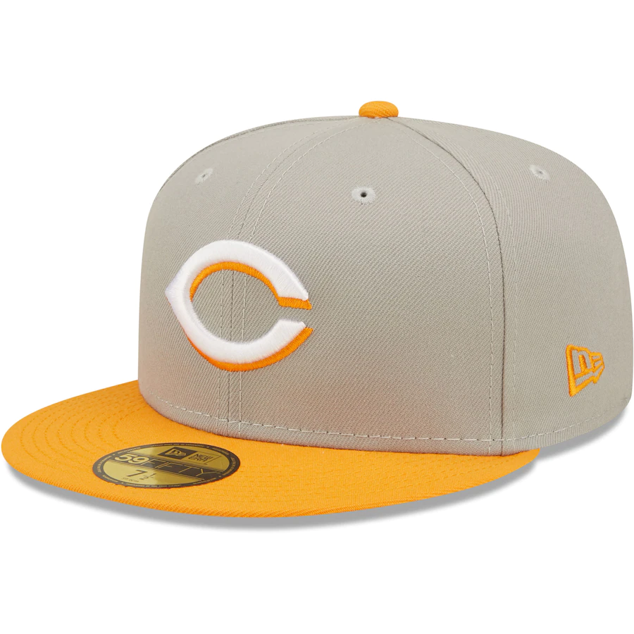 New Era Cincinnati Reds Gray/Orange 1990 World Series Cooperstown ...
