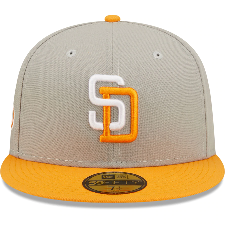 New Era San Diego Padres Gray/Orange 50th Anniversary Cooperstown ...