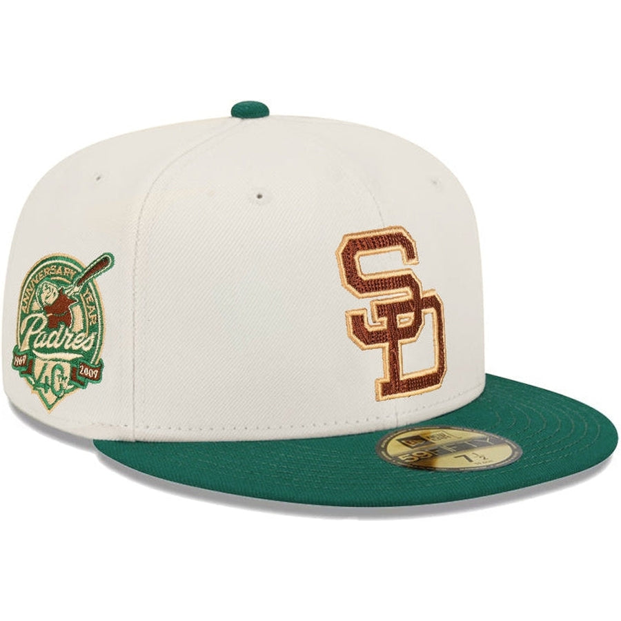 New Era San Diego Padres Chrome/Green 40th Anniversary 2023 59FIFTY Fi