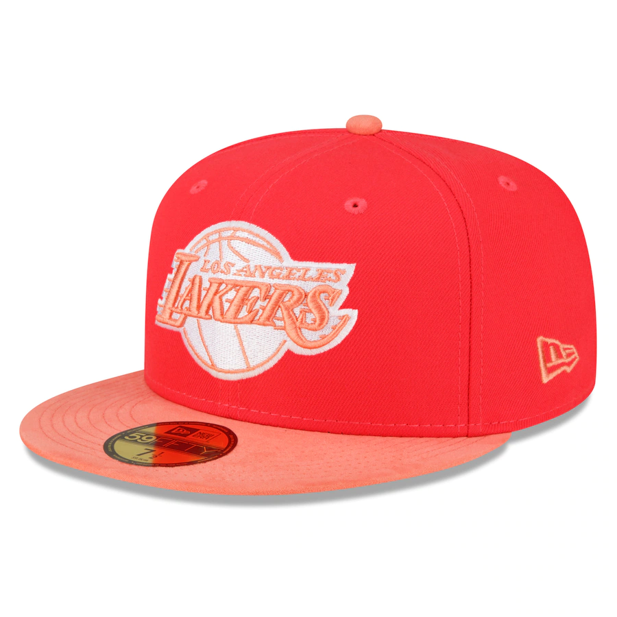 New Era Los Angeles Lakers Red/Peach Tonal 2022 59FIFTY Fitted Hat