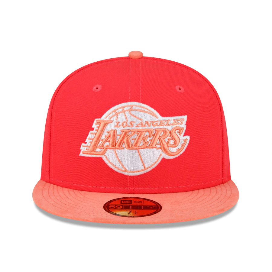 New Era Los Angeles Lakers Red/Peach Tonal 2022 59FIFTY Fitted Hat