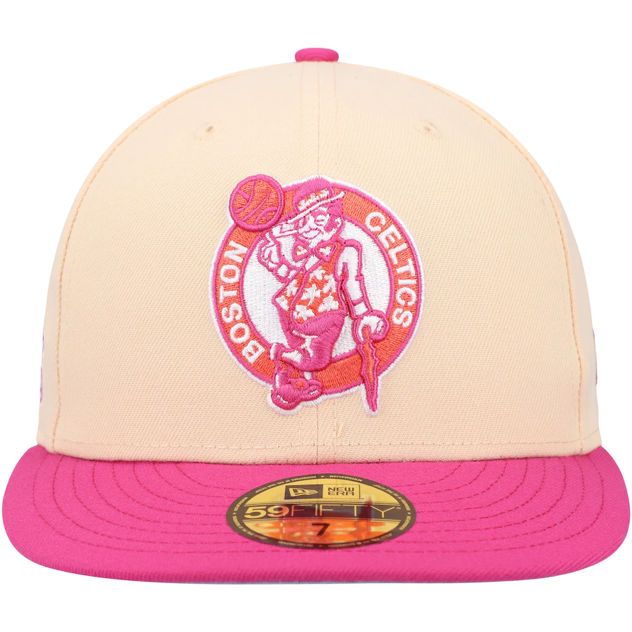 New Era Boston Celtics Passion Mango 2022 59FIFTY Fitted Hat