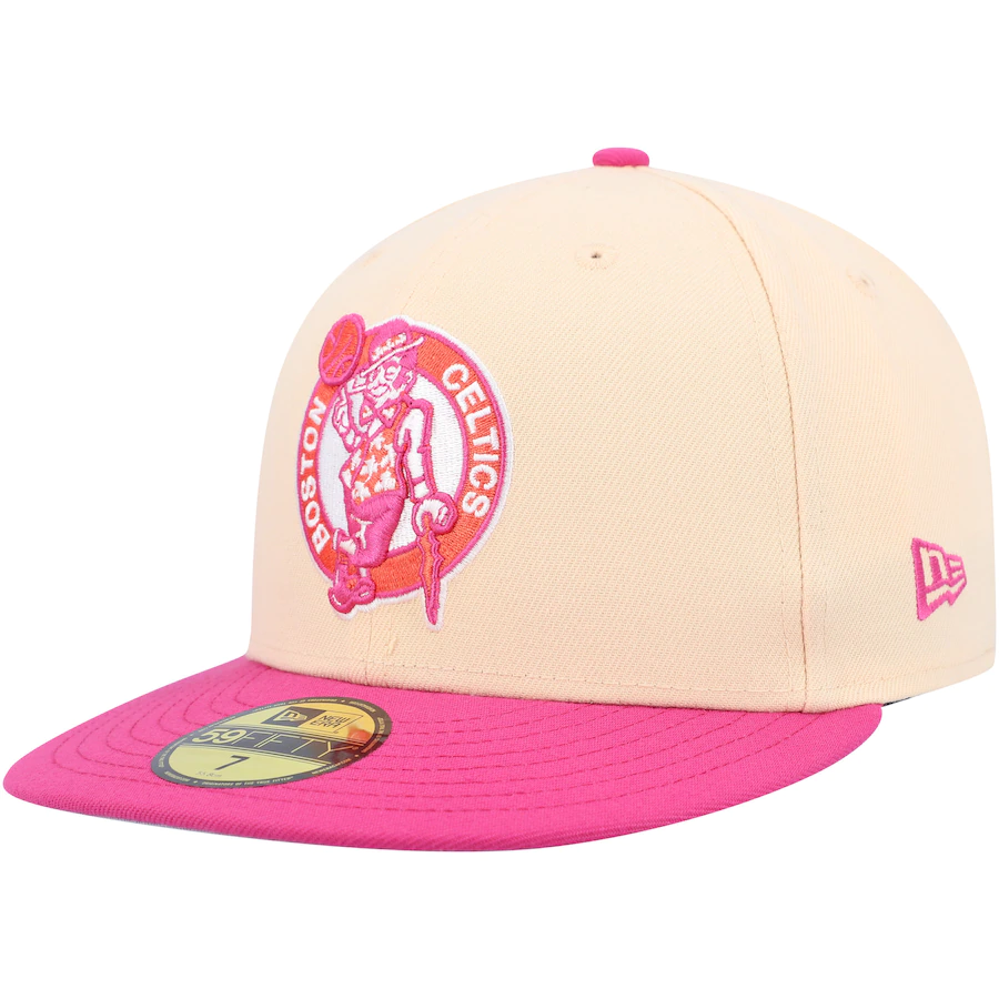 New Era Boston Celtics Passion Mango 2022 59FIFTY Fitted Hat