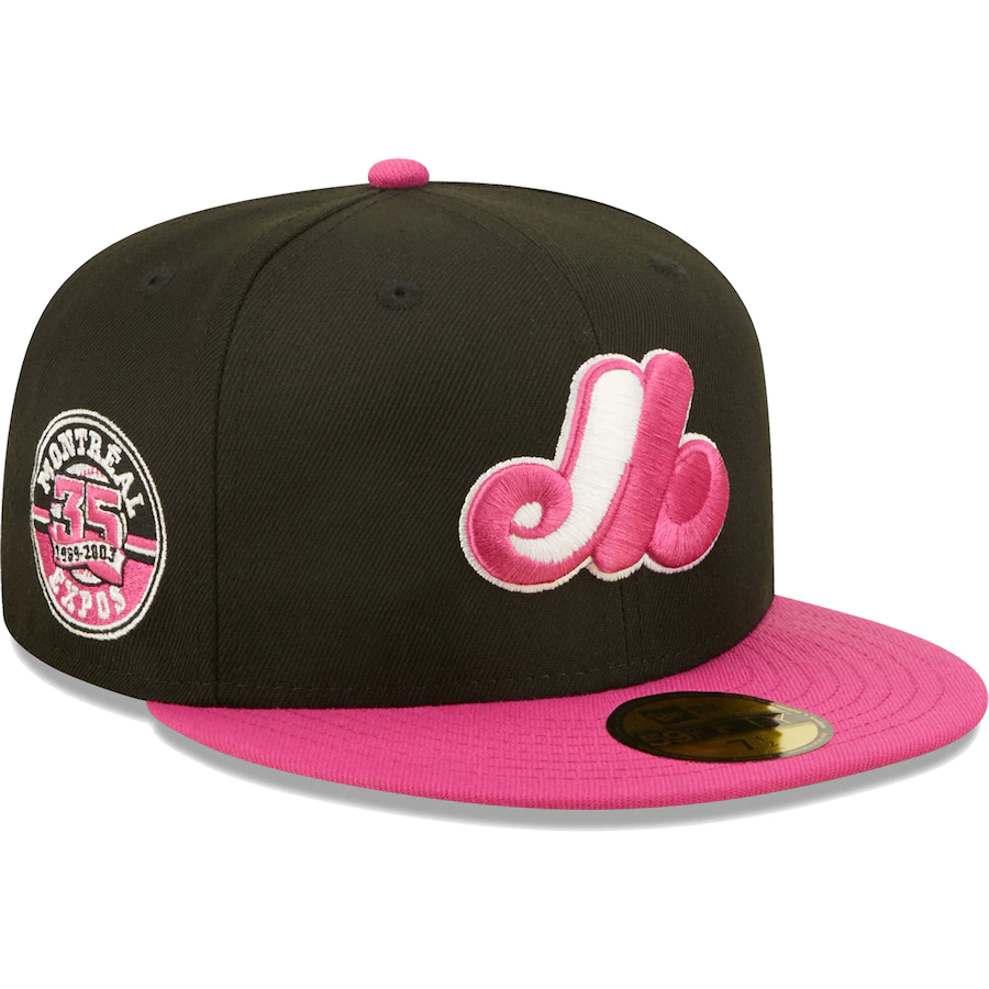 New Era Montreal Expos Black/Pink 35th Anniversary Passion 59FIFTY ...