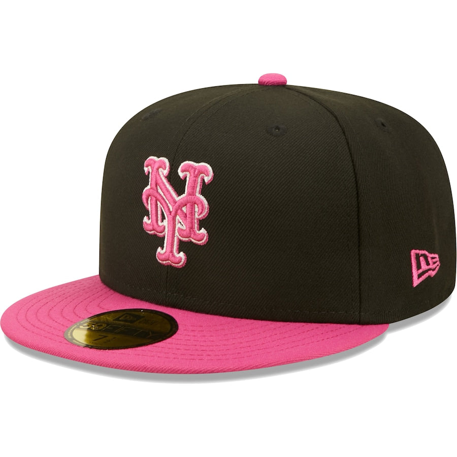 New Era New York Mets Black/Pink 2015 World Series Passion 59FIFTY ...